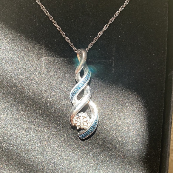 Kay Jewelers | Jewelry | Kays Jeweler Necklace Silver And Sapphire Blue ...
